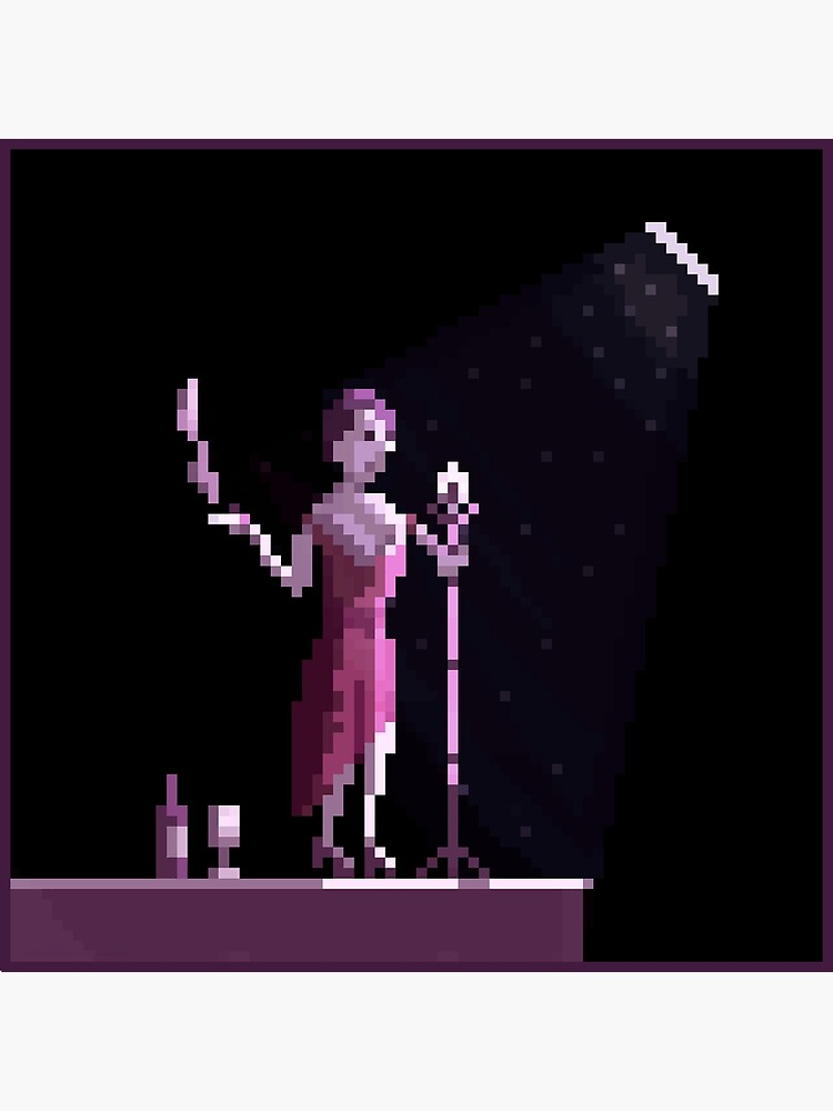 Póster «El Jazz Singer Pixel Art» de ricardojuchem | Redbubble
