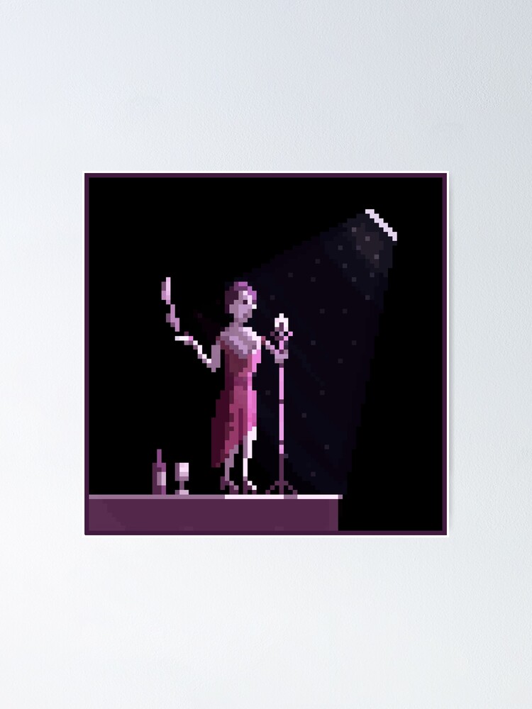 Póster «El Jazz Singer Pixel Art» de ricardojuchem | Redbubble