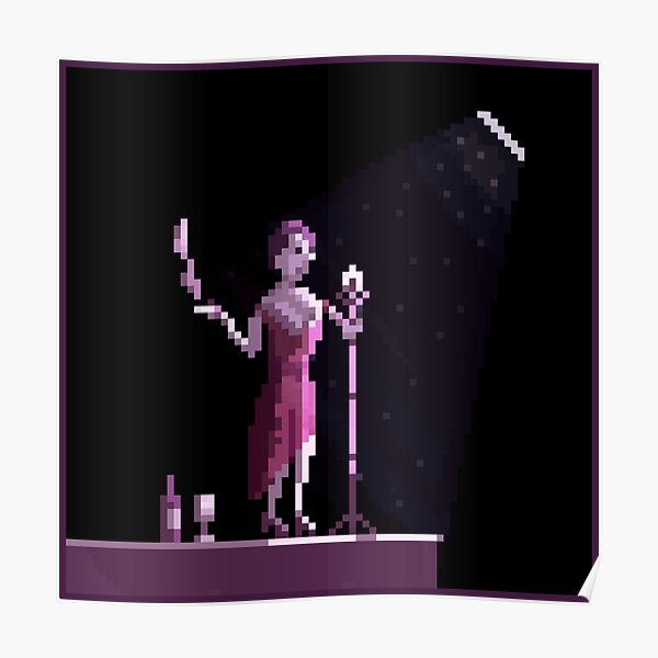 Póster «El Jazz Singer Pixel Art» de ricardojuchem | Redbubble