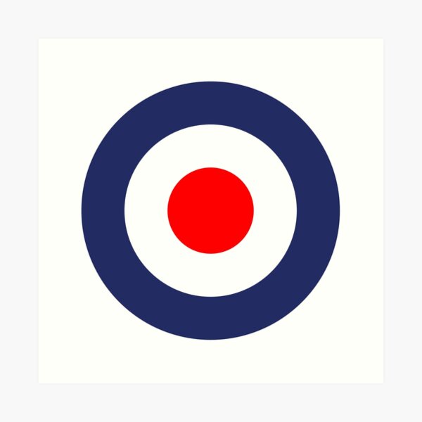 "Mod Symbol Vespa Scooter UK Roundel" Art Print by scooterbaby | Redbubble