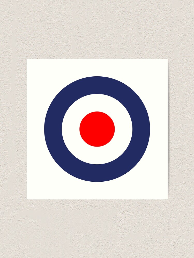 "Mod Symbol Vespa Scooter UK Roundel" Art Print by scooterbaby | Redbubble