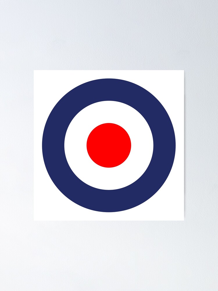 "Mod Symbol Vespa Scooter UK Roundel" Poster by scooterbaby | Redbubble