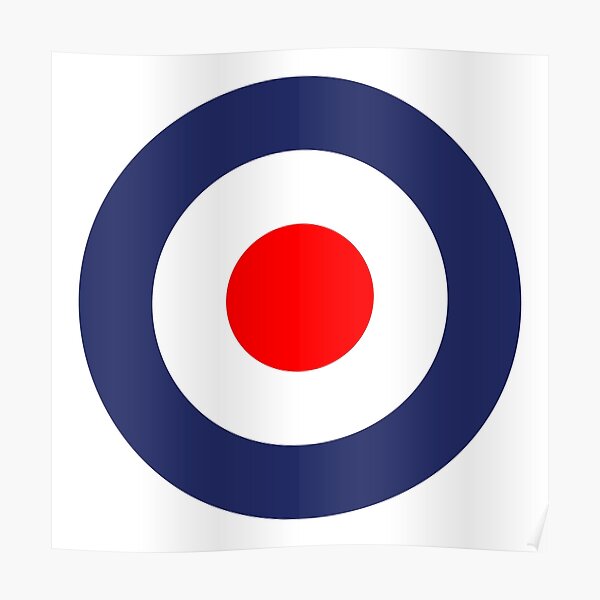 "Mod Symbol Vespa Scooter UK Roundel" Poster by scooterbaby | Redbubble