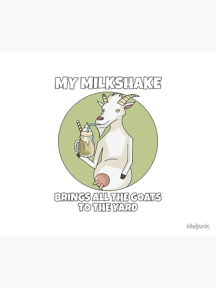 "Goat Lover Milkshake Funny Goats Saying" Throw Blanket by Maljonic ...