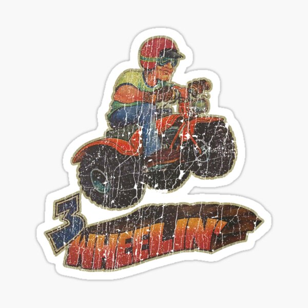 "1980s 3-Wheelin' ATV " Sticker by jacobcdietz | Redbubble