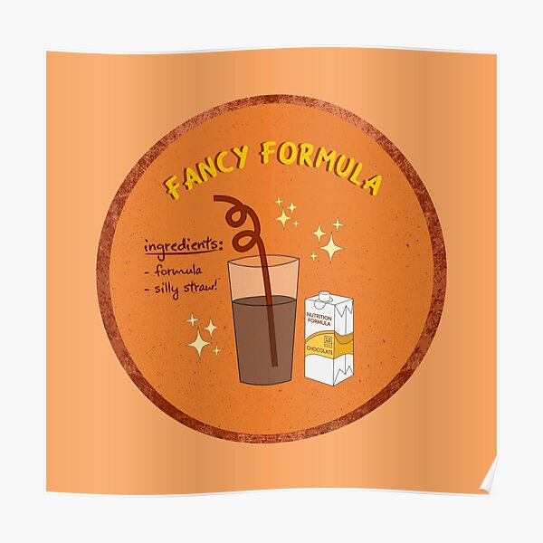 Poster « Fancy Formula (Orange) - Formule nutritionnelle médicale au ...