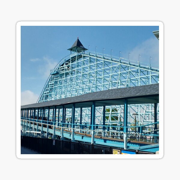 "Blue Streak Roller Coaster at Cedar Point" Sticker for Sale by ...
