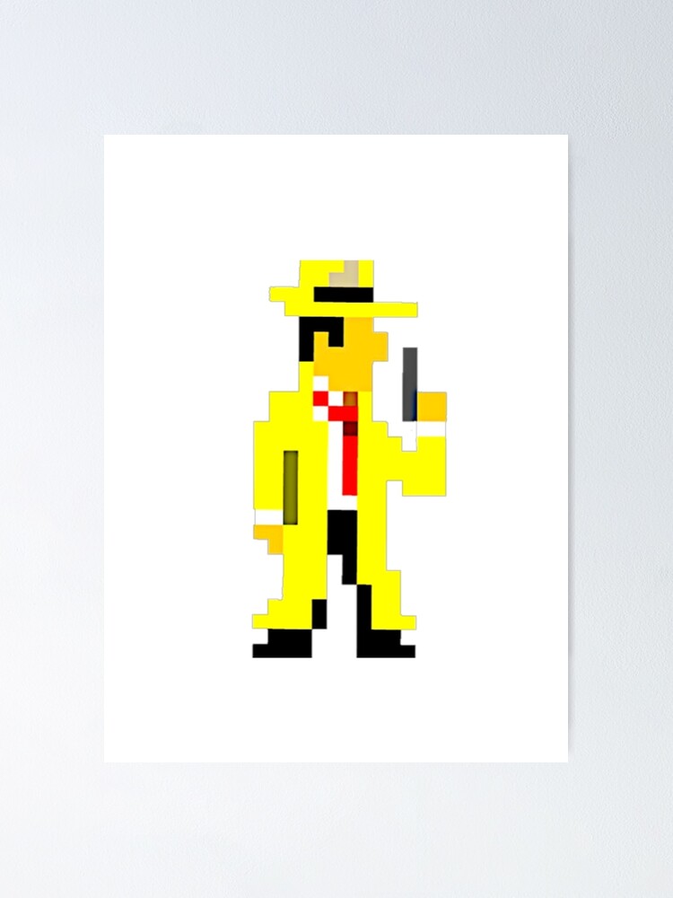 "Detective Tracy 8 bit" Poster by tommysnider | Redbubble