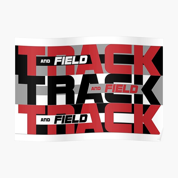 "Track and Field Tri-Color" Poster by stameyc | Redbubble
