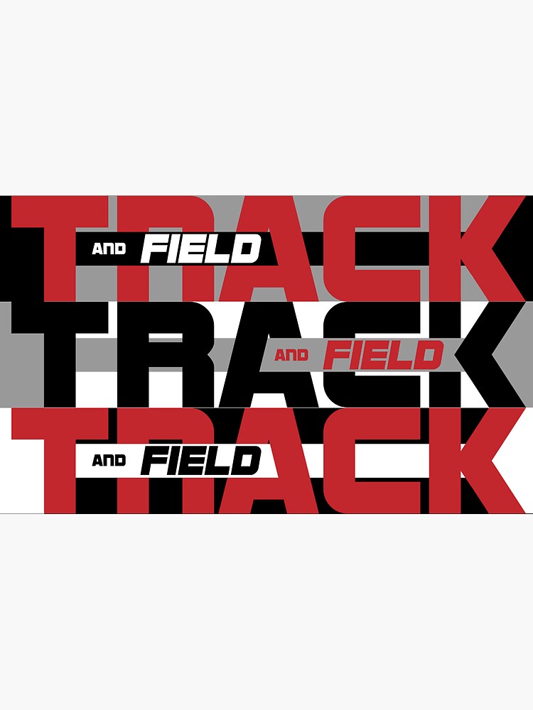 "Track and Field Tri-Color" Sticker for Sale by stameyc | Redbubble
