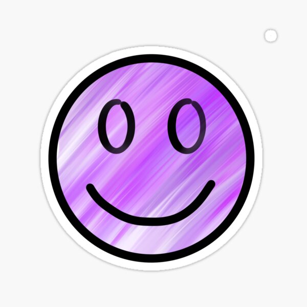 "Purple Smiley Face" Sticker for Sale by tsuarez03 | Redbubble