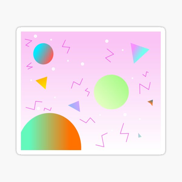 "80's throwback" Sticker for Sale by sadbabybeck | Redbubble