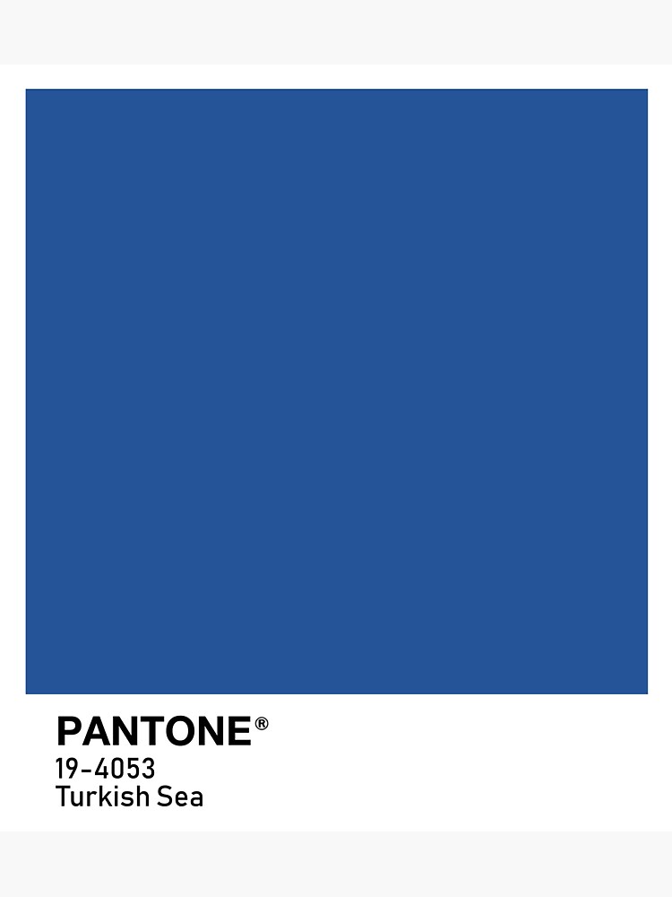 "Pantone Turkish Sea" Sticker for Sale by scultura | Redbubble