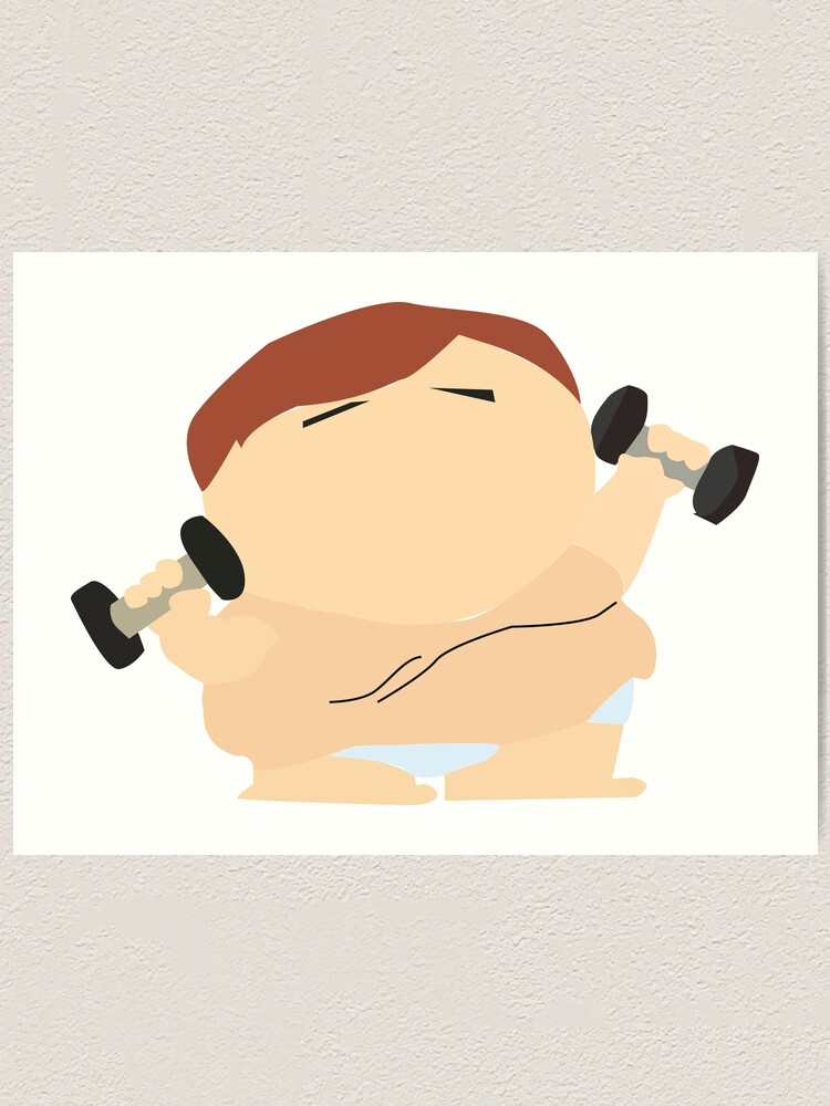 "Eric Cartman Working Out | South Park" Art Print by WilliamBourke ...