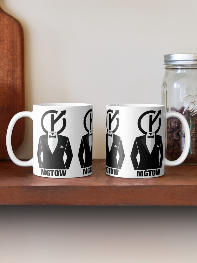 "Mgtow logo in suit, typography" Coffee Mug by mgtowkorea | Redbubble
