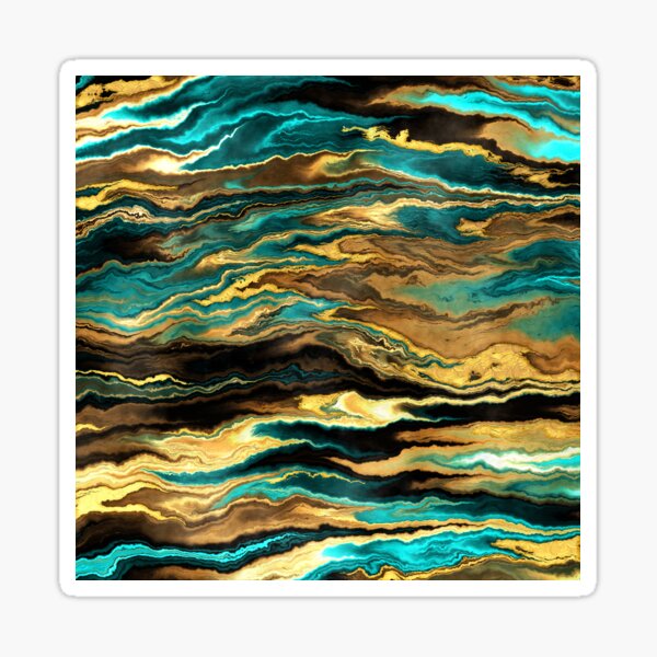 "Mojave Turquoise " Sticker by PatternsofLife | Redbubble