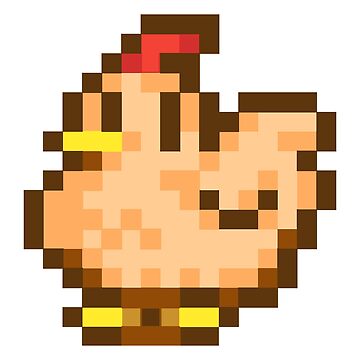 "Pixel Chicken" Sticker for Sale by SCha | Redbubble