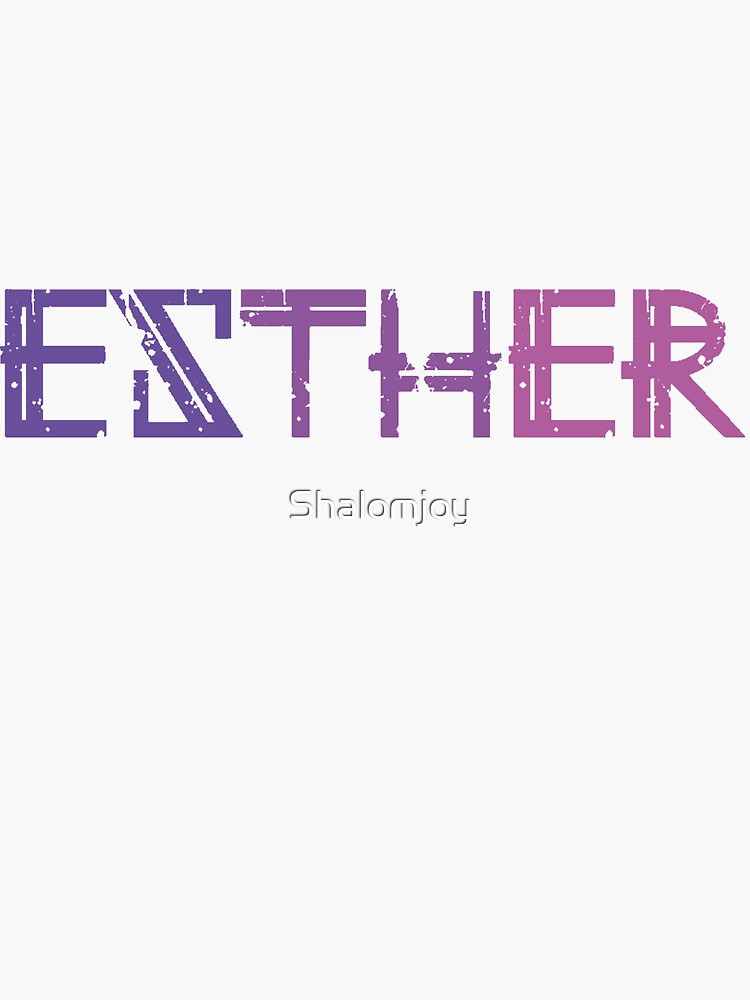 "Esther" Sticker by Shalomjoy | Redbubble