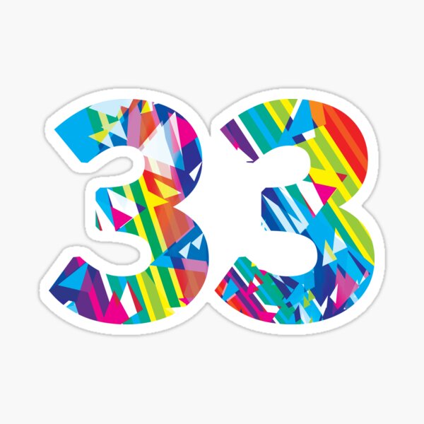 "Thirty Three" Sticker for Sale by Winterrr | Redbubble