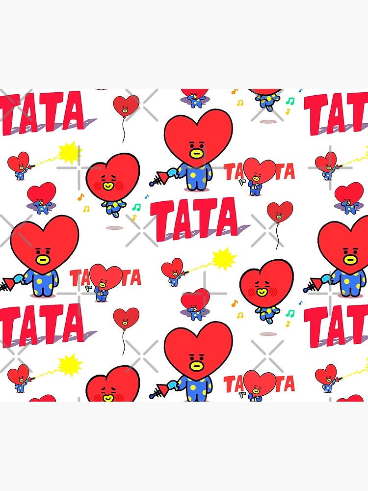 "TATA BTS" Tapestry for Sale by PepGuardi | Redbubble