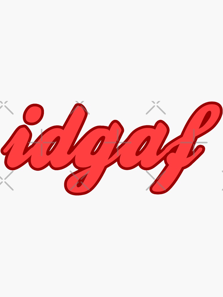 "Dua Lipa IDGAF" Sticker for Sale by jeminamarina | Redbubble