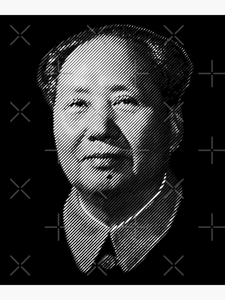 "Chairman Mao Zedong, portrait T-shirt" Poster by kislev | Redbubble