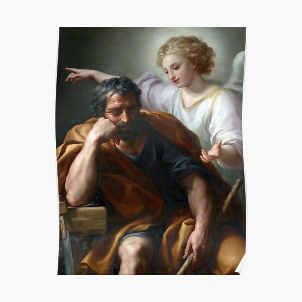 "Anton Raphael Mengs The Dream of St. Joseph" Poster by pdgraphics ...