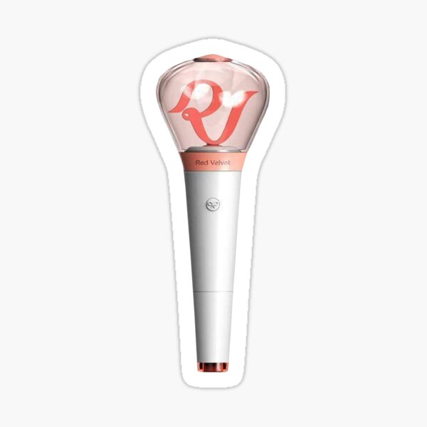 "Red Velvet Lightstick - Red Velvet" Sticker by SHOWMETHEKSHIRT | Redbubble