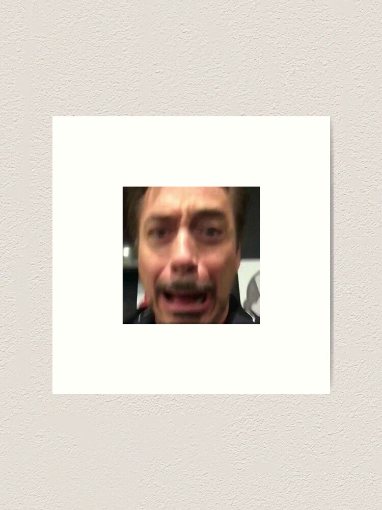 "rdj screaming meme" Art Print for Sale by mcc1123 | Redbubble