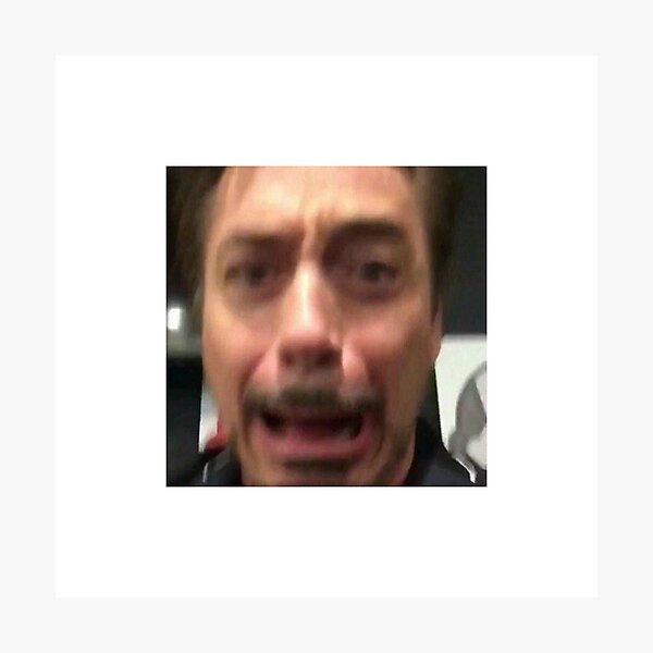 "rdj screaming meme" Photographic Print for Sale by mcc1123 | Redbubble
