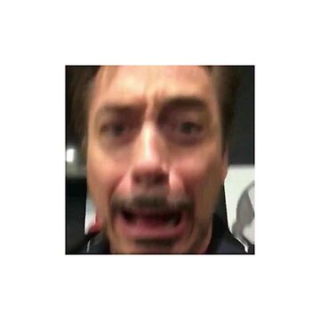 "rdj screaming meme" Sticker for Sale by Marissa Caputo | Redbubble