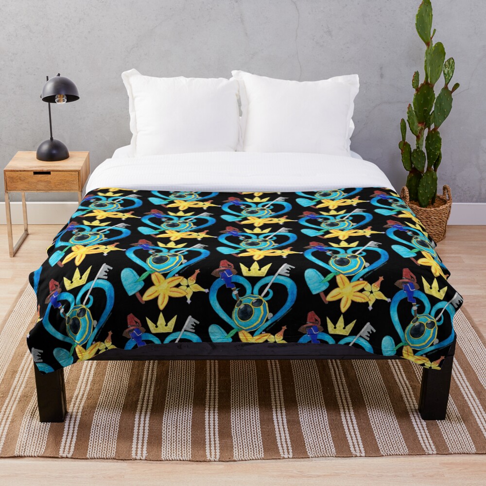 Kingdom Hearts Throw Blanket For Sale By Envorenn Redbubble