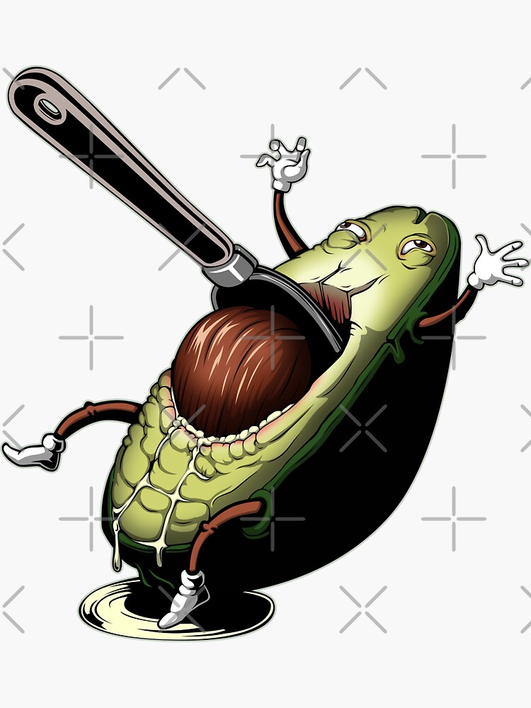 "The Murder of Avocado" Sticker by AlexanderGorham | Redbubble