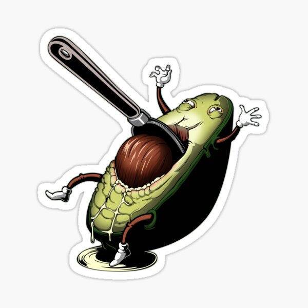"The Murder of Avocado" Sticker by AlexanderGorham | Redbubble