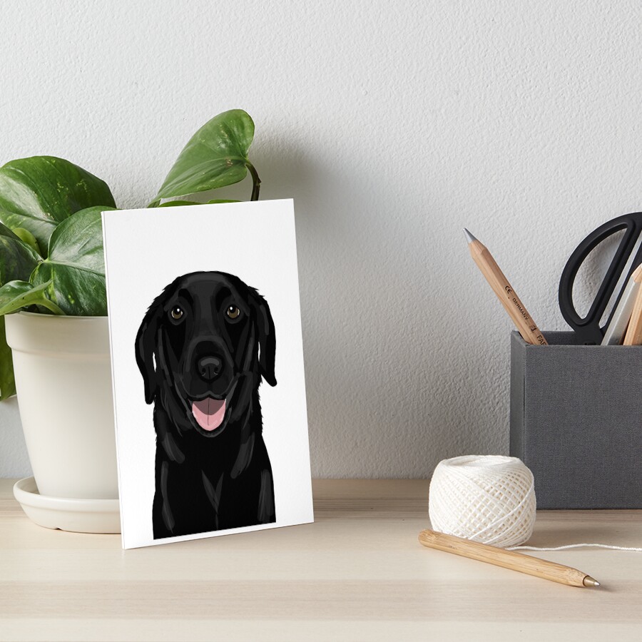 "Black Lab Digital Drawing" Art Board Print by jechild | Redbubble