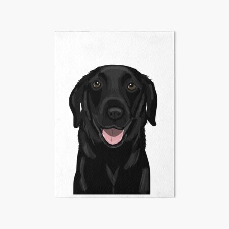 "Black Lab Digital Drawing" Art Board Print by jechild | Redbubble
