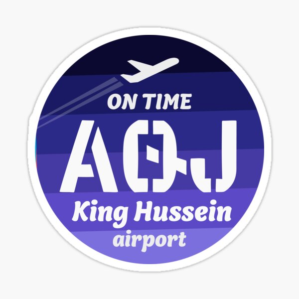"King Hussein AQJ" Sticker for Sale by Aviators | Redbubble