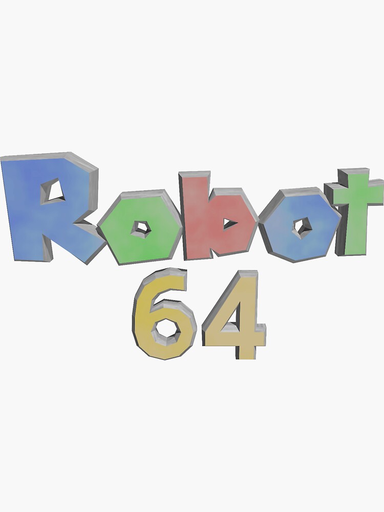 "robot 64" Sticker for Sale by zKevin | Redbubble