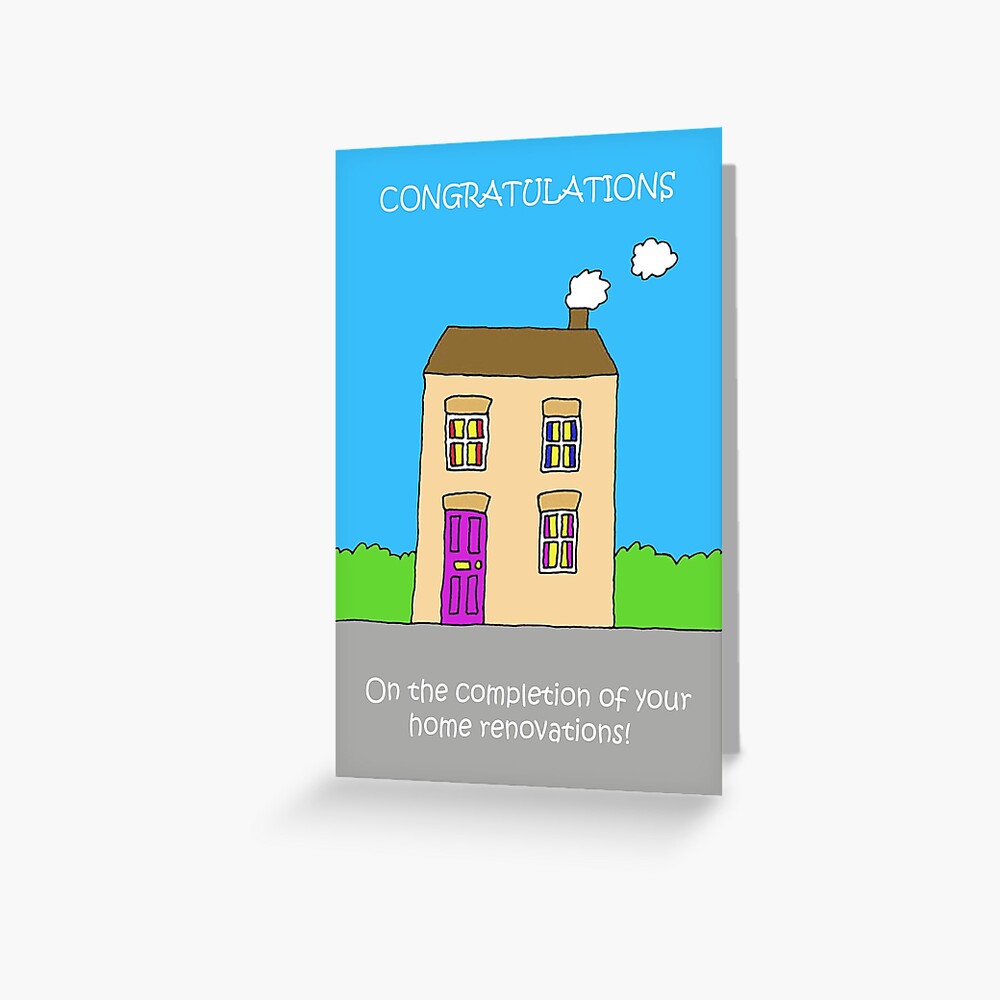 "Congratulations on Completion of Home Renovations" Greeting Card for ...