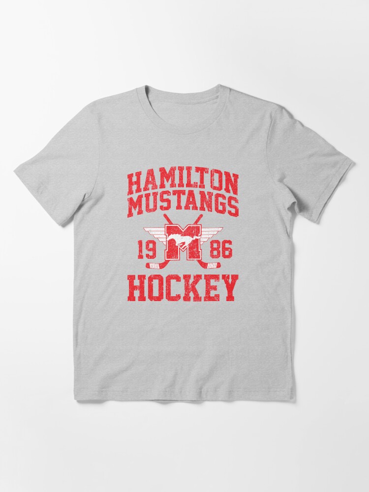 "Hamilton Mustangs Hockey (Variant)" T-shirt for Sale by huckblade ...