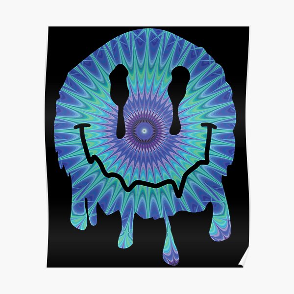 Melting Smiley Face Posters | Redbubble