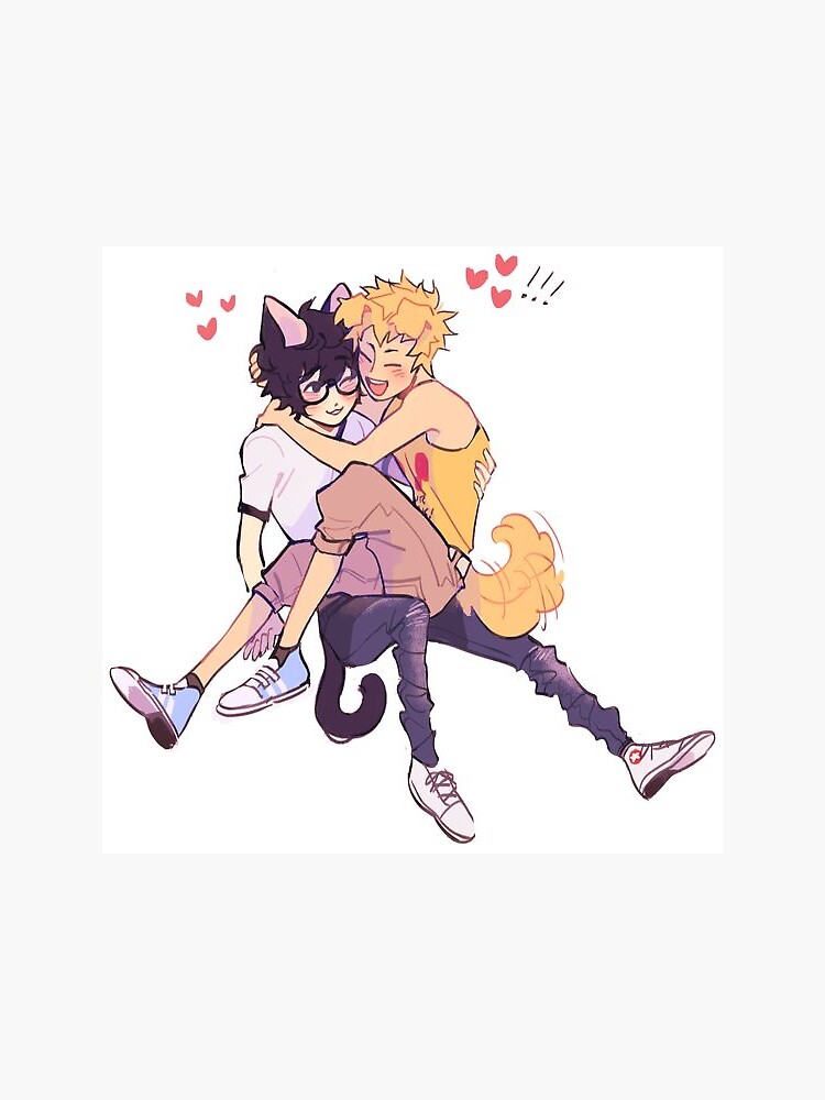 "Ryuji and Ren" Sticker for Sale by jessjess1 | Redbubble