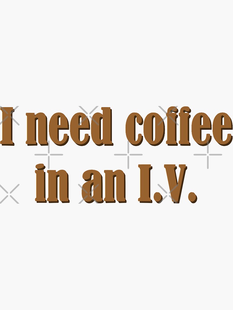 "Coffee IV" Sticker by csachs | Redbubble