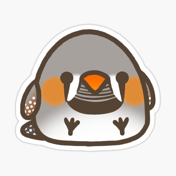 "Zebra Finch - Male" Sticker by blirbos | Redbubble