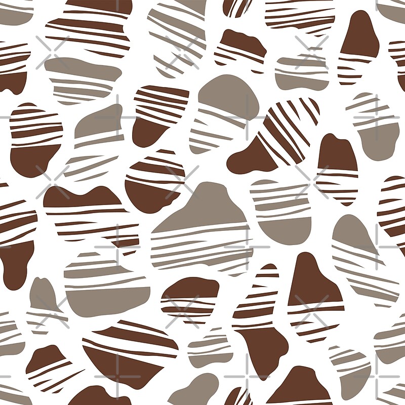 "Okapi Spotted Pattern ~ Native Brown Palette" by DANIEL BEVIS | Redbubble