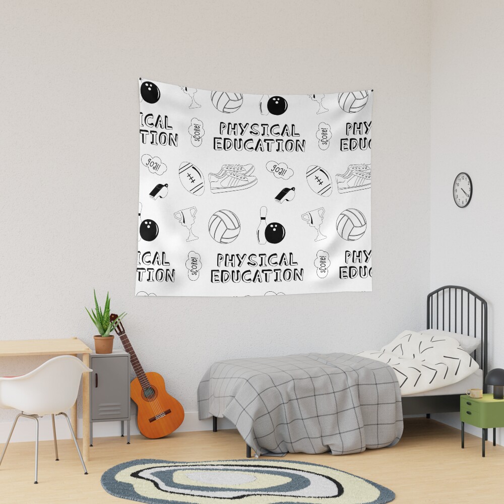 "White Physical Education School Subject Sticker Pack" Poster for Sale ...
