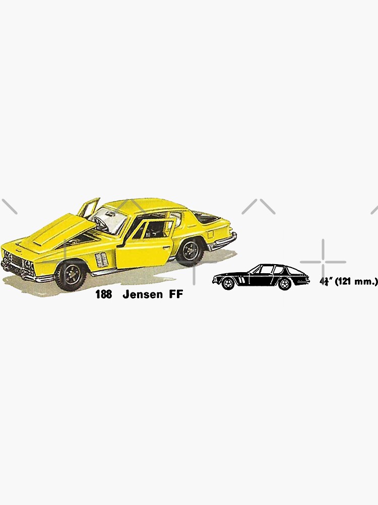 "JENSEN INTERCEPTOR FF" Sticker for Sale by ThrowbackMotors | Redbubble
