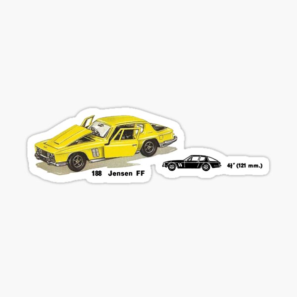"JENSEN INTERCEPTOR FF" Sticker for Sale by ThrowbackMotors | Redbubble
