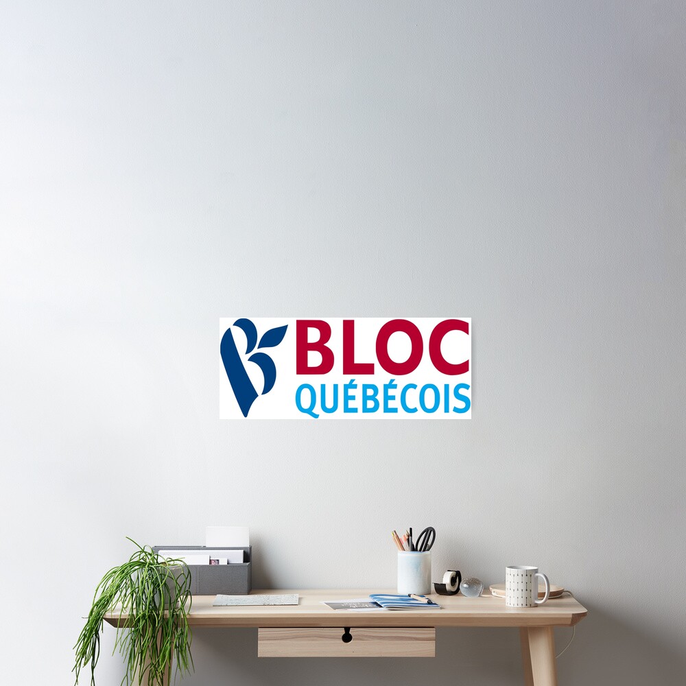 "Parti Bloc Québécois (PQ) Logo" Poster for Sale by Spacestuffplus ...