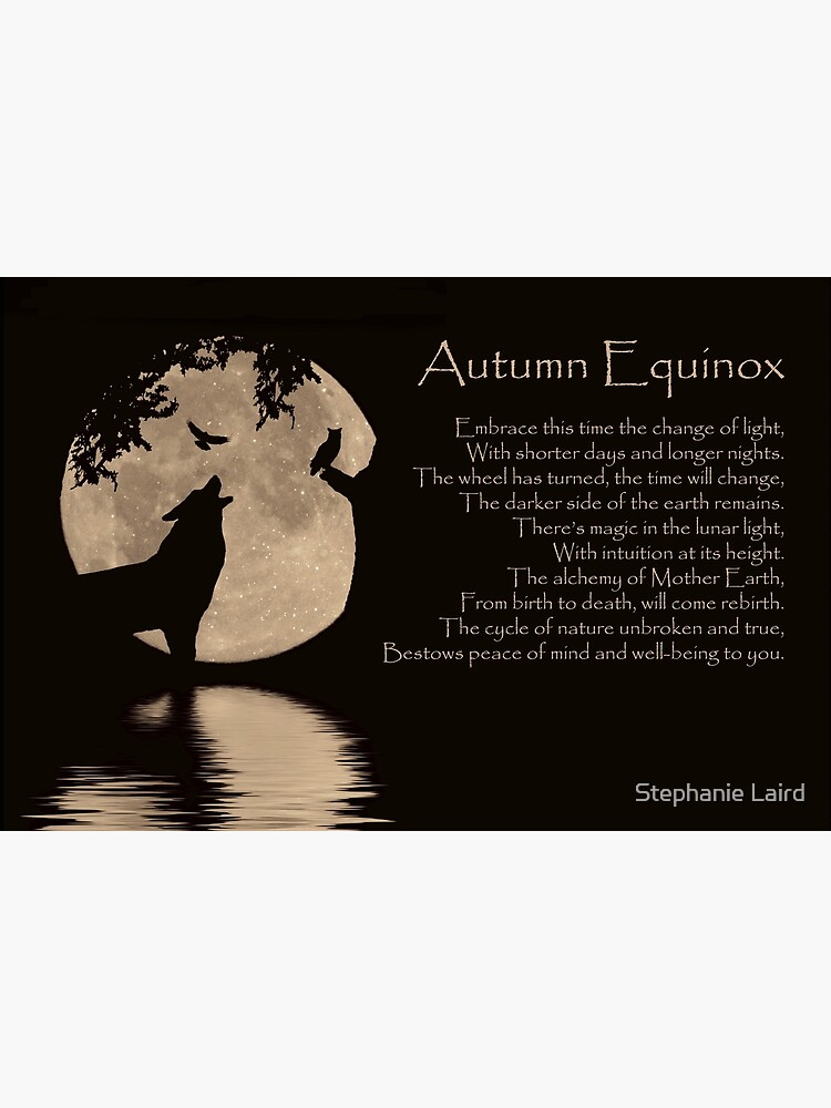 "Autumn Equinox, Native American Fall Equinox Blessing Wolf, Owl and ...